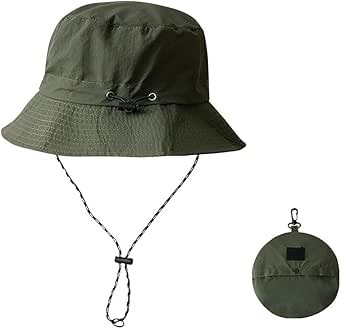 Amazon | [Natiform] サファリハット 折りたたみ 収納一体 コンパクト UVカット帽子 (グリーン) | ハット 通販