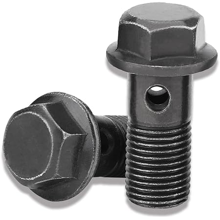 Amazon.com: 5 Pcs M10 1.25 Banjo Bolt, Iron Atv Banjo Bolt Washers ...