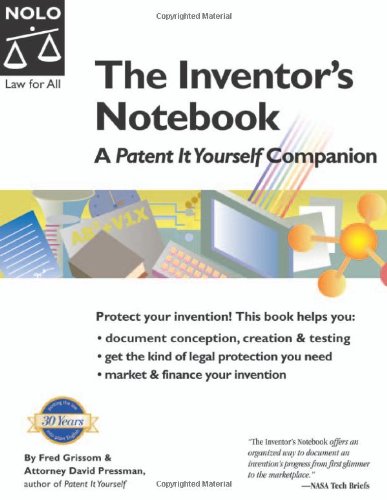 Amazon.com: The Inventor's Notebook: A Patent It Yourself Companion 4th ...
