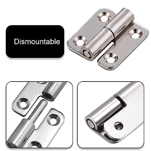 SuKeYuan 4 Piece Small Slip Joint Flag Hinge 304 Stainless Steel Hinge ...