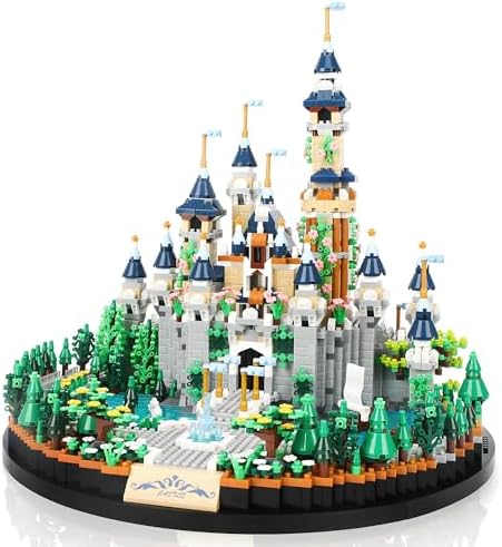 OundarM Fairy Castle Mini Bricks Building Set, Micro Building Blocks ...