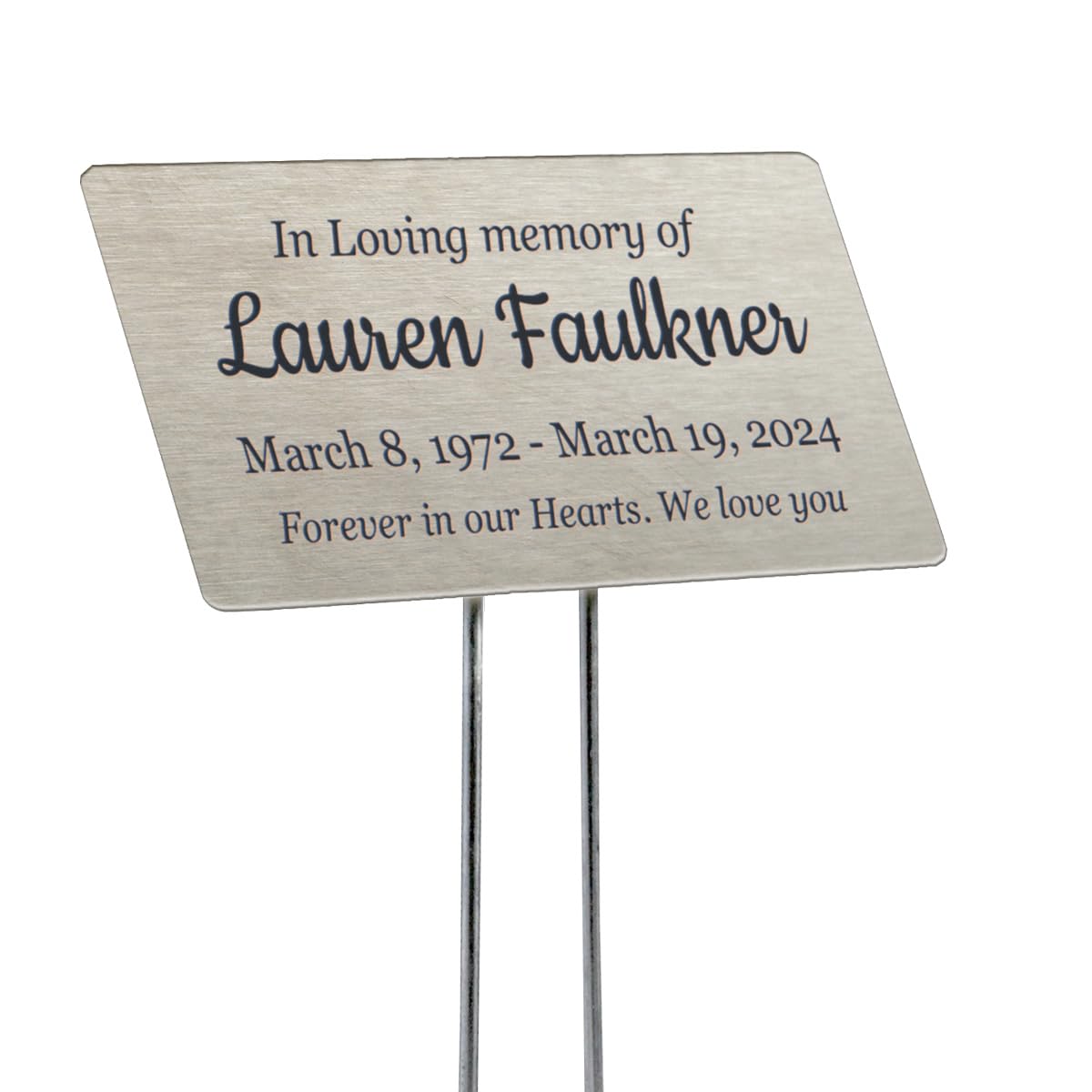 Snapklik.com : Easy Design - In Loving Memory - Stainless Steel Garden ...