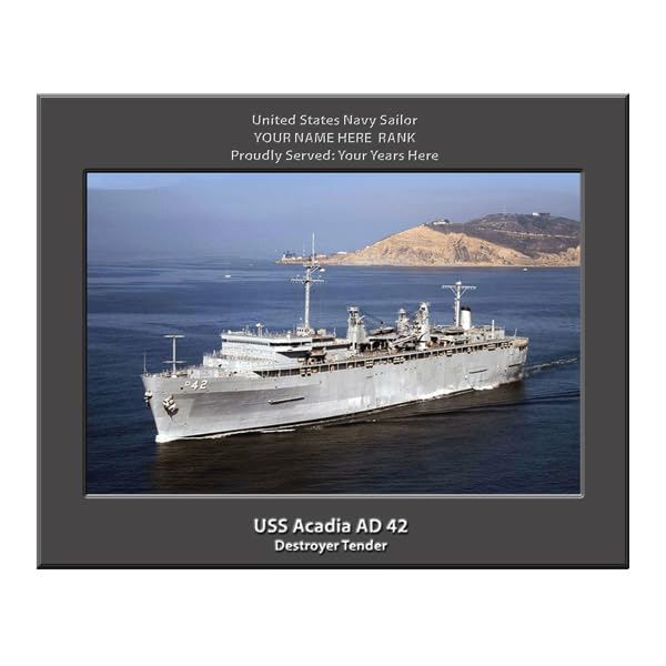 Amazon.com: USS Acadia AD-42 Personalized United States Navy Ship ...