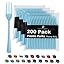 Amazon.com: Red Plastic Forks 200 Pcs Red Forks Disposable Utensils ...