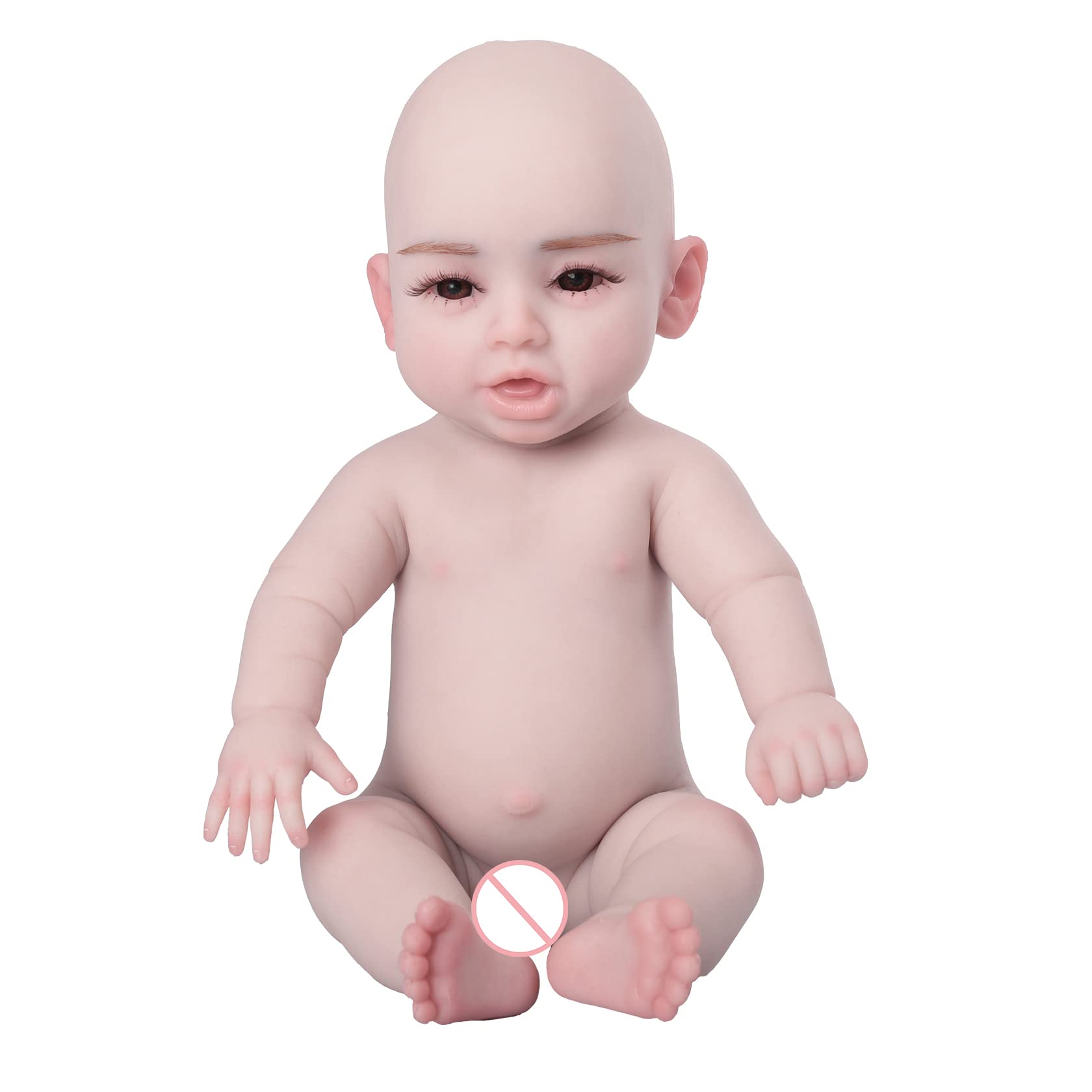 Amazon.com: 17.7 inch Realistic Baby Doll, Silicone Baby Doll Newborn ...