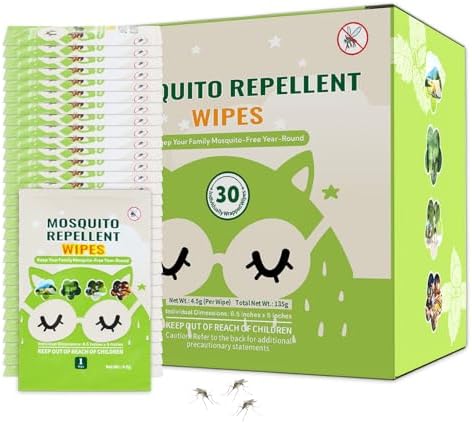 Amazon.com: 30 PCS Mosquito Repellent Wipes, Individually Wrapped ...