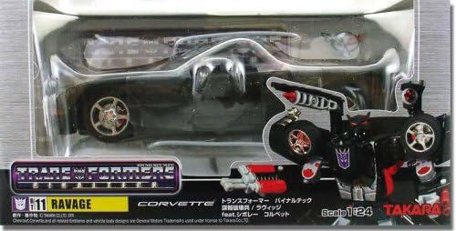 Amazon.com: Transformers Takara Binaltech BT-11 Ravage Black Corvette ...