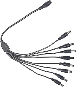 Amazon.co.jp: DC5521 Splitter Cord, DC5.5mmx2.1mm Female to Male Power ...