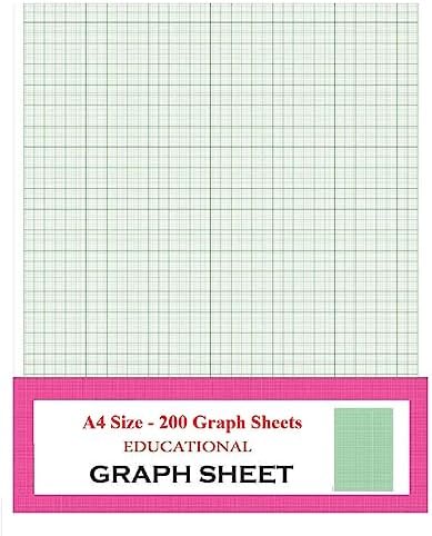 SVE Graph A4 Sheets Pack of 100 Multipurpose Graph Paper For School ...