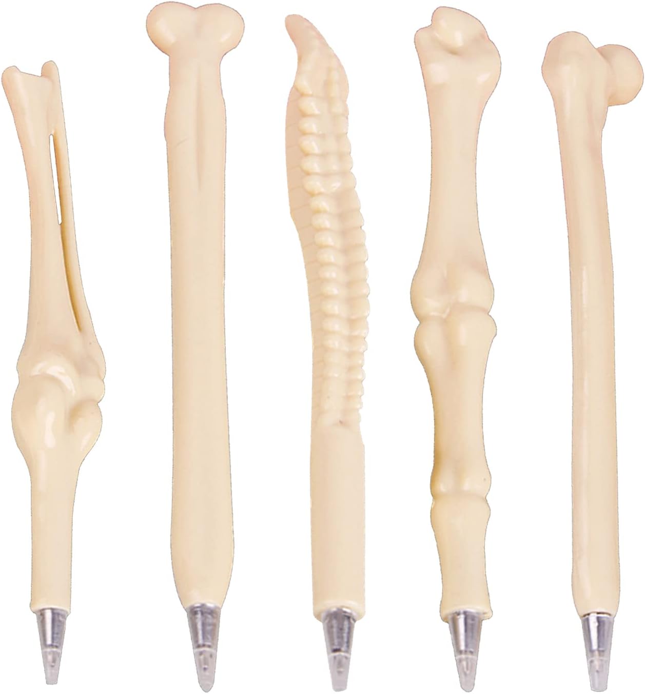 Halloween Stylo Os,Stylos à Bille En Forme Des Os,5 Pièces Stylos ...