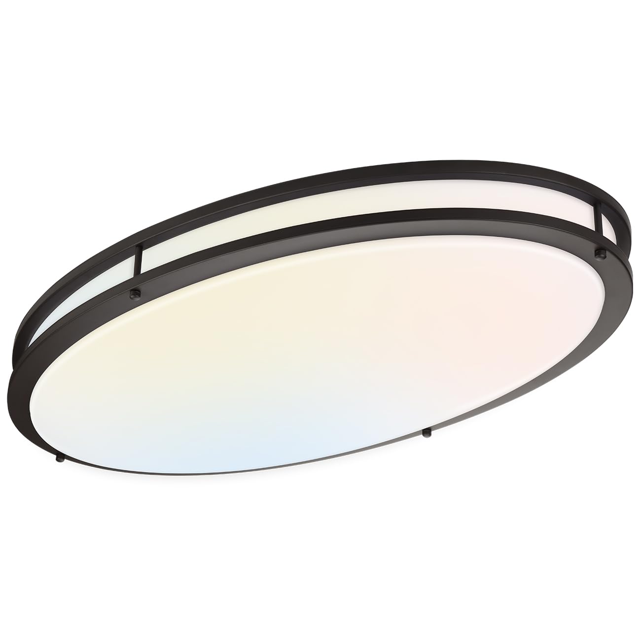 DAKASON 32In Oval LED Flush Mount Ceiling Light for Kitchen, 50W Large ...