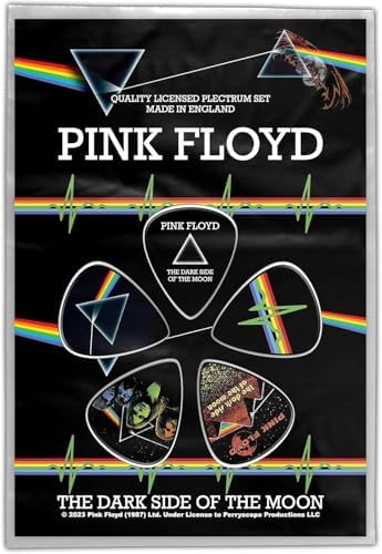 Amazon.com: Pink Floyd Dark Side of the Moon Guitar Picks (Set of 5 ...