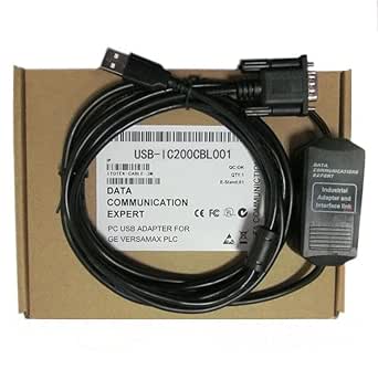 IC200CBL001 GE PLC Programming Cable for USB Port Series Communication ...