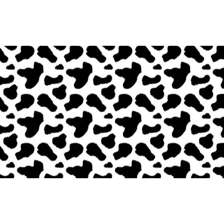 Amazon.com: 6 Sheets Cow Print Pattern Heat Transfer Vinyl Iron on Cow ...