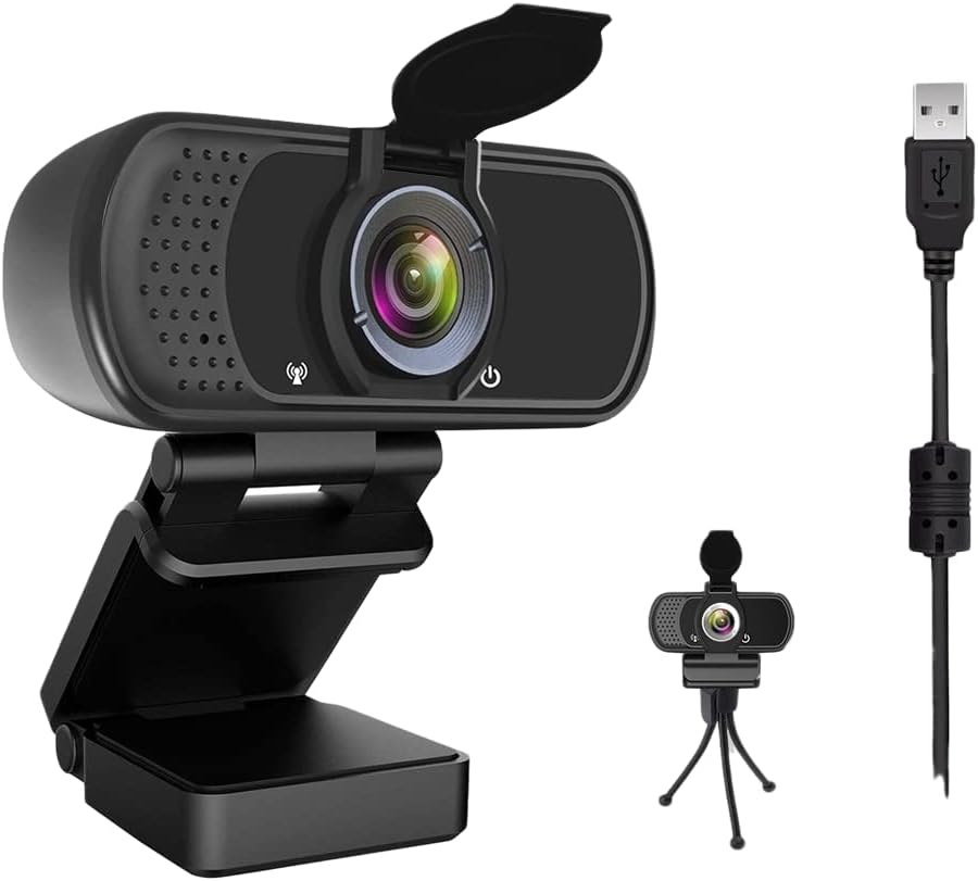 Amazon.com: 1080P HD Webcam, Streaming Web PC Camera with Stereo ...