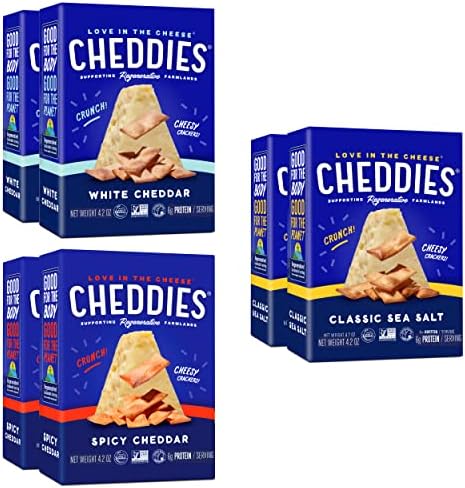 Amazon.com: Cheddies Crackers | Healthy Snacks Made with Real Cheddar ...
