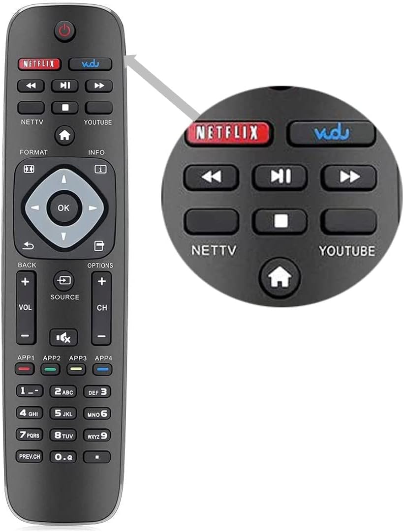 Amazon.com: Universal Remote Control for Philips Android Smart LCD LED ...