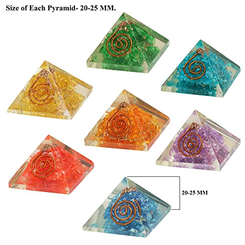 Snapklik.com : Crystal Pyramids Set Of 7 Orgone Pyramid - Healing ...