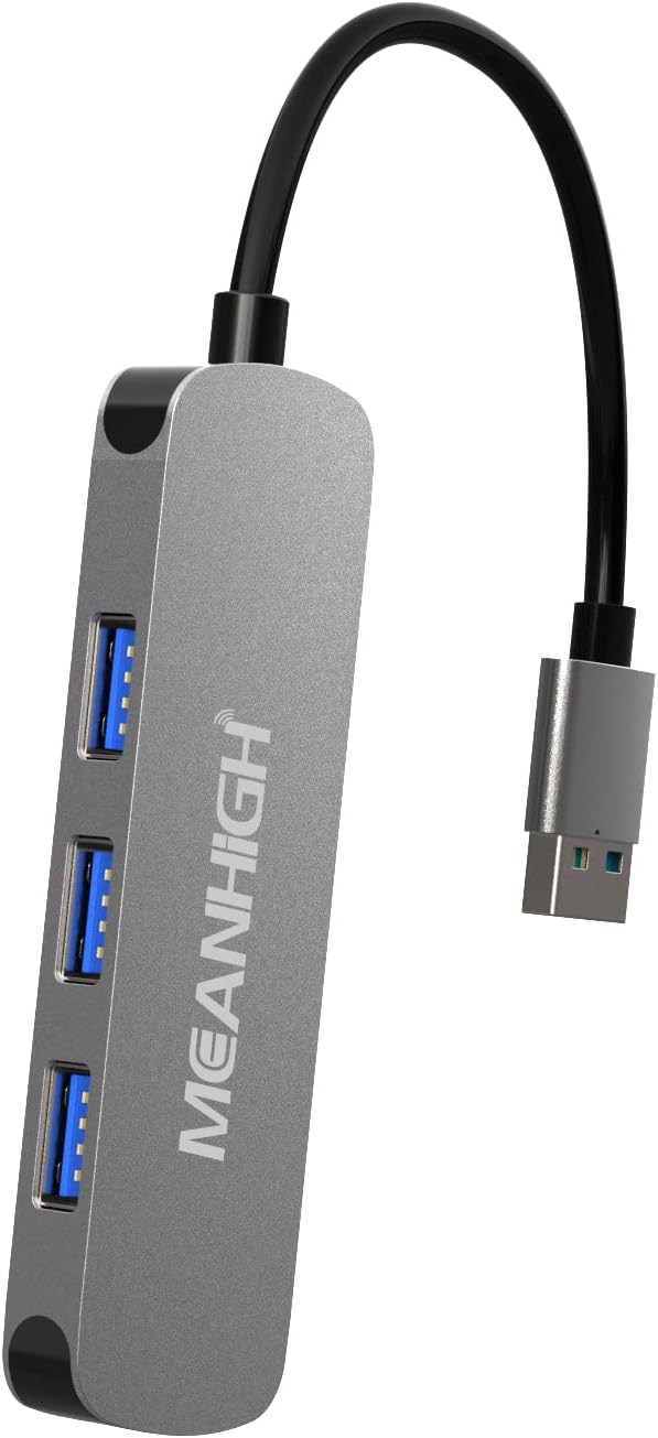 Amazon.com: MEANHIGH 4-Port USB Hub 3.0 for Laptop Multiple USB ...