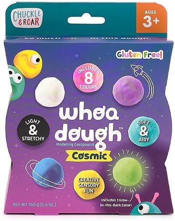 Amazon.com: Whoa Dough Air Dry Clay Cosmic Colors – 8 Vibrant Sensory ...