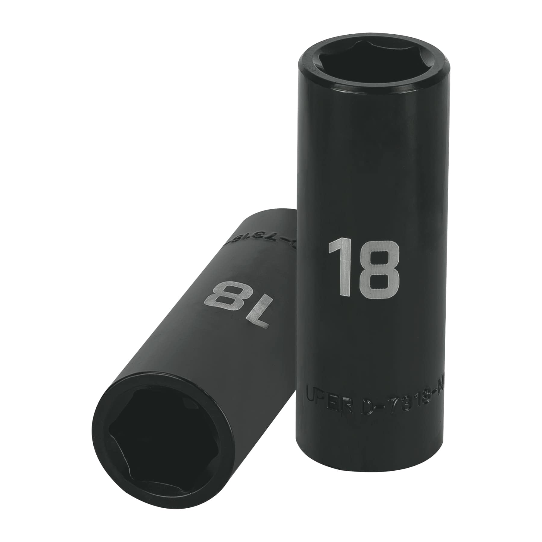 Truper D-7318-ML, Dado de impacto, largo, 6 puntas, cuadro 1/2" de 18mm ...