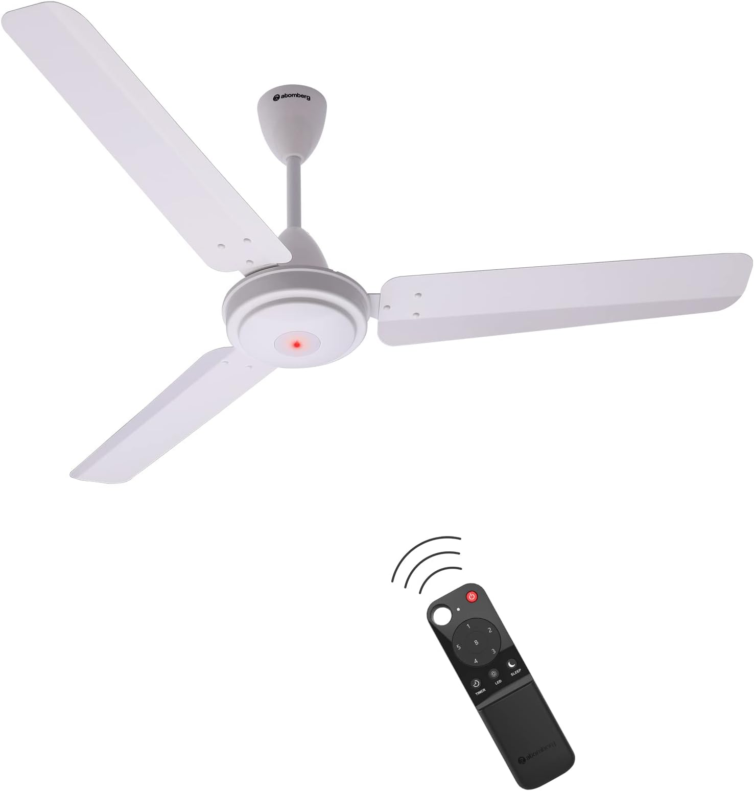 Buy Superfan Super V1 Silver 1400 mm Ceiling Fan with Remote Control ...