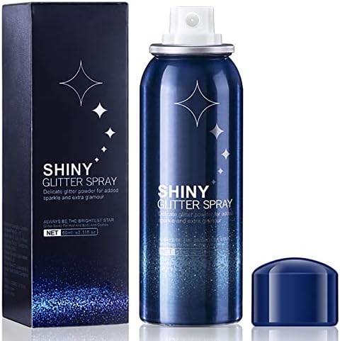Amazon.com : Shiny Glitter Spray, Body Glitter Spray for Skin, Face ...