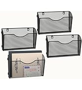 Amazon.com : DALTACK 6 Pockets Mesh Wall File Organizer, Hanging File ...