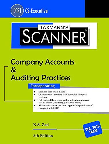 Buy Scanner-Company Accounts & Auditing Practices (CS -Executive ...