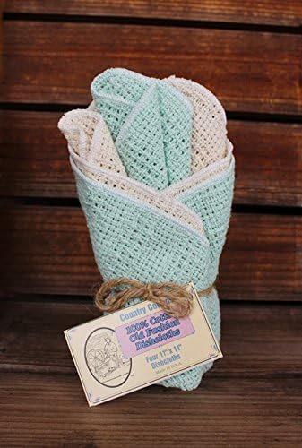 Amazon.com: Country Cottons Old Fashion 100% Cotton Dishcloths - Set of ...