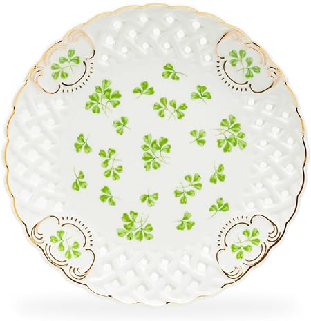 Amazon.com | Gracie China Shop Grace Teaware Set of One 7.5"" Shamrock ...