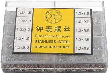 New 1000 Assorted Screws for Watch Clock Watchmaker Repair Part Tool ...