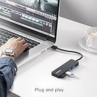 Amazon.com: USB Hub, BYEASY 4 Port USB 3.0 Hub, Ultra Slim Portable ...