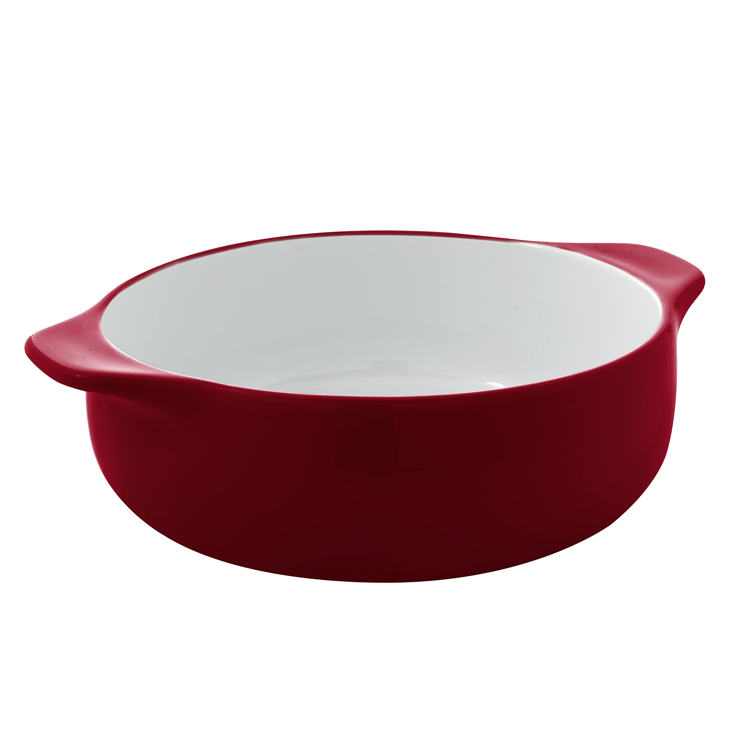 Amazon.com: KitchenAid Vitrified Stoneware Round Casserole Baker, 2 ...