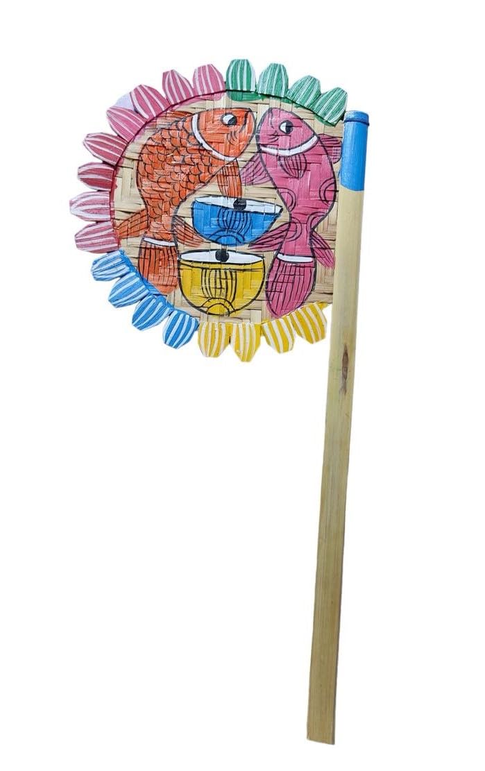 Hand Fan Bengal Handmade Bengali Traditional Talpatar Haat Pankha