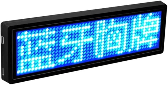 Amazon.co.jp: ZHHW LED サインカーサ LEDプログラム可能なバッジ、テキストメッセージスクロール、ネームカードタグサイン ...