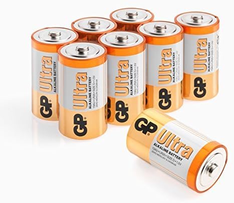 Size D batteries |Pack of 8| GP Batteries |Superb operating time| LR20 ...