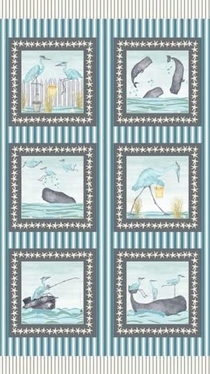 Amazon.com: Barnacle Bay 24" x 44" Panel 3200P-11 from Studio E by the ...
