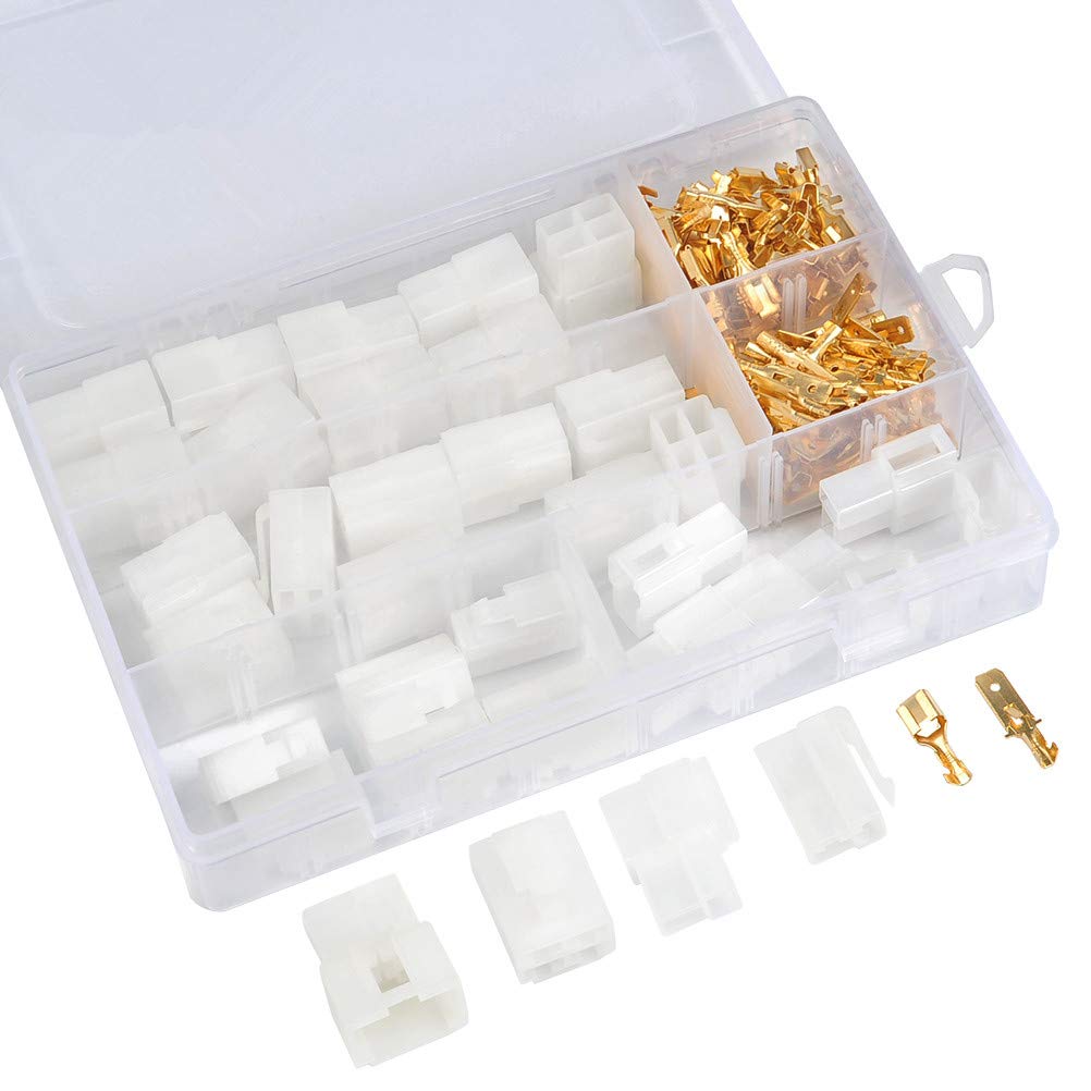 Buy OFNMY 180Pcs Crimp Wire Connector Terminal Male&Female Spade ...