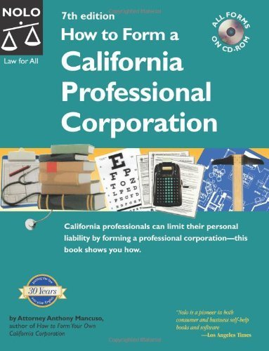 How to Form a California Professional Corporation : Mancuso, Anthony ...