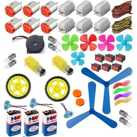Buy TechWiz School Science Project Kit, DC Motor Kit, Bo Motor and ...
