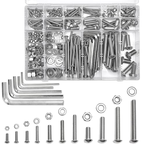 Snapklik.com : 388Pcs Metric Machine Screw Assortment Kit M5 M6 M8 M10 ...
