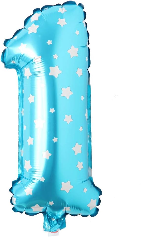 Amazon.com: 16" inch Single blue with star Alphabet Letter number ...