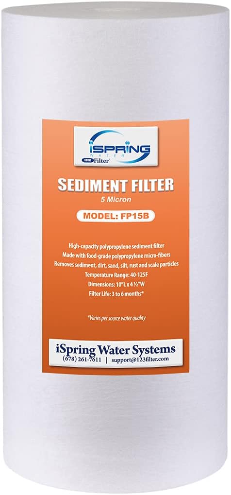 Amazon.com: iSpring FP15 5 Micron 10"x2.5" Universal Sediment Filter ...