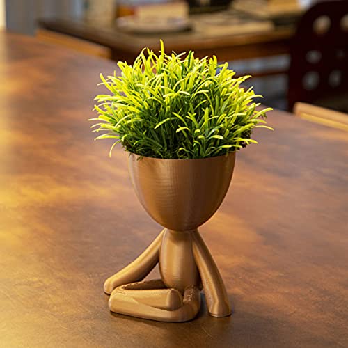 ZaxisPlus Mini Yoga Dodo Planter ( Flower Pot) ,Material ABS (Tough ...