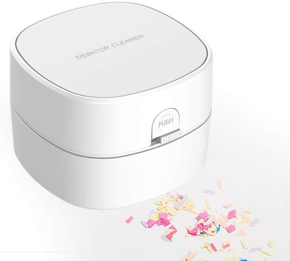 Amazon.com: Portable Mini Vacuum Mini Desktop Vacuum Dust Cordless ...