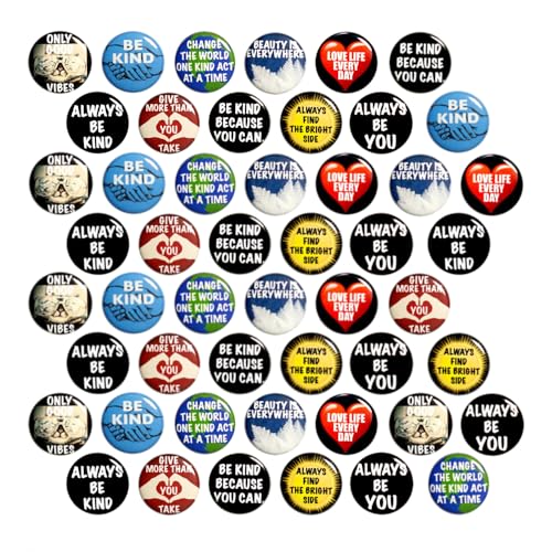 Amazon.com: Be Kind Kindness Pins Buttons Qty 50 Gift For Students ...