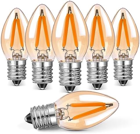 Grensk C7 Low Wattage LED Light Bulbs 15Watt,E12 Screw Base Candelabra ...