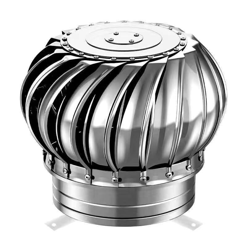 Extracteur de Fumées Rotatif Éolien, 304 Acier Inoxydable Chapeau ...
