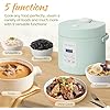Amazon.com: MOOSUM Multi Mini Rice Cooker 2-cups Uncooked (1.2L ...